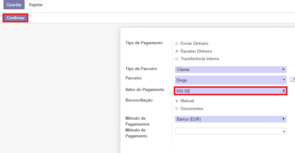 ThinkOpen Solutions - Como aplicar desconto financeiro no recibo